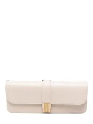 Khaite Blake Leather Clutch - Ecru