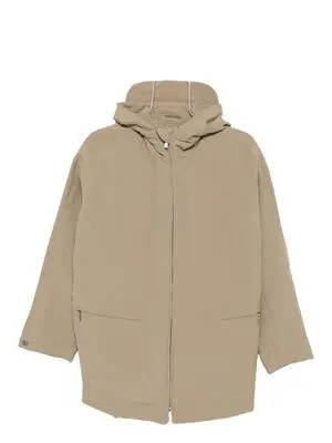 Emporio Armani Cotton Blend Blouson Jacket - Camel