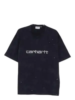 Carhartt Work In Progress Logo Cotton T-shirt - Navy