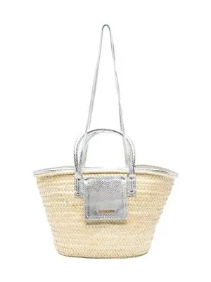 Jacquemus Le Panier Soli Basket Bag - Silver