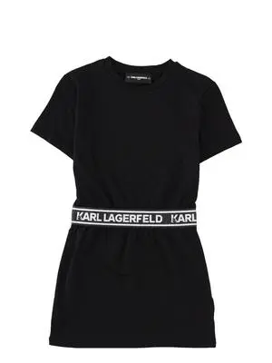 Karl Lagerfeld Cotton Blend Dress - Black