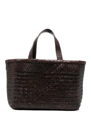 Manebí Medium Leather Tote Bag - Brown