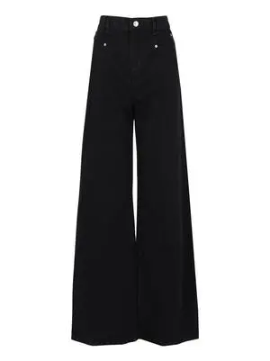 Isabel Marant Étoile Lemony Wide Leg Trousers - Black