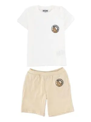 Moschino Teddy Bear Print T-shirt And Shorts Set - Multicolour