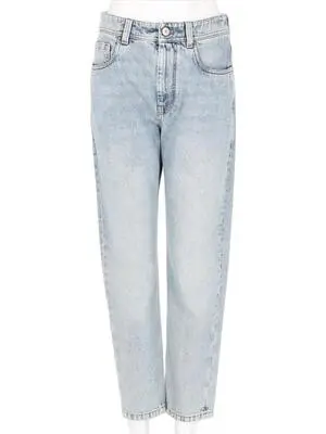 Brunello Cucinelli Baggy Tapered Pants - Denim