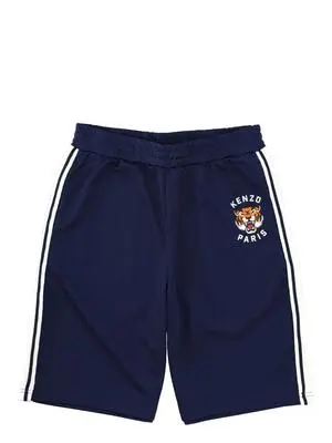Kenzo Bermuda Shorts With Tiger Emblem - Blue