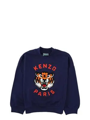 Kenzo Tiger Print Sweatshirt - Blue