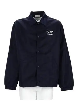 Drole De Monsieur Giacca Slogan Jacket - Blue