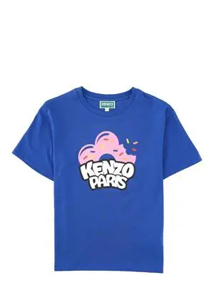 Kenzo Graphic Print T-shirt - Blue