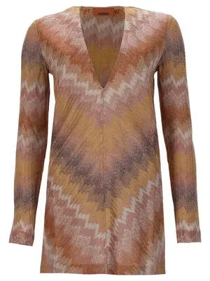 Missoni Long Sleeve Mini Dress - Multicolour