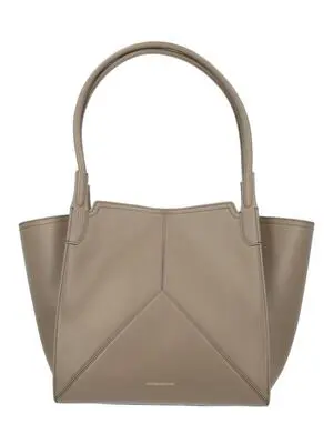 Victoria Beckham Calf Leather Tote Bag - Beige