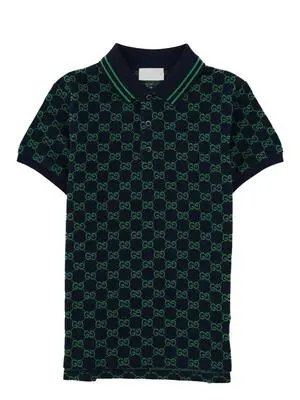 Gucci Gg Cotton Piqué Polo Shirt - Multicolour