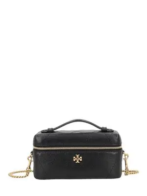 Tory Burch Charlie Matelass Beauty Case - Black