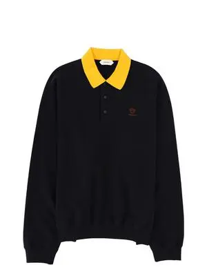 VERSACE Versace Cotton Polo Shirt With Logo Detail