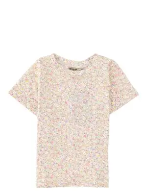 WHEAT Floral Print Crewneck T-shirt - Beige