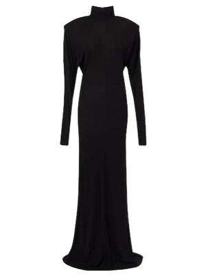 STELLA MCCARTNEY Stella McCartney Crepe Jersey Gown With Detachable Shoulder Pads