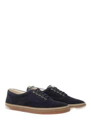 Brunello Cucinelli Suede Lace-up Sneakers - Black
