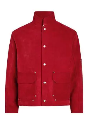 BODE Suede High-neck Jacket - Red