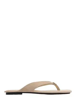 ST. AGNI Suede Opanka Slide - Papyrus