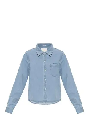 MOTHER Honor Roll' Denim Shirt - Blue