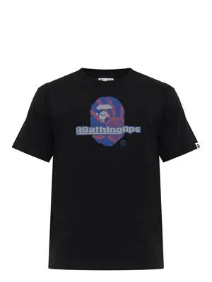 A BATHING APE T-shirt With Logo - Black