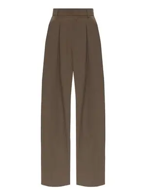 MAISON MARGIELA High-waisted Wide-leg Trousers - Brown