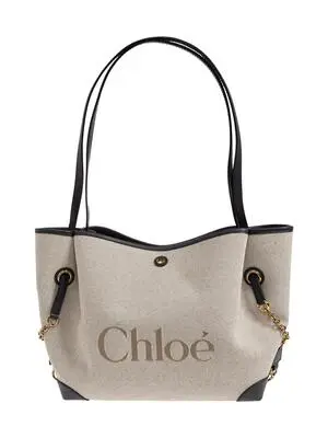Chloé Clover' Cotton Canvas Bag - Grey