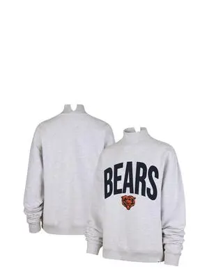 '47 47 Chicago Bears Subtle Muse Mock Neck Sweatshirt - Gray