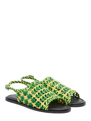 JW Anderson Woven Sandals - Green