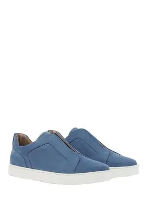 Manolo Blahnik Agilio Leather Sneakers - Blue