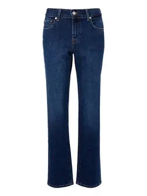 7 For All Mankind Calie Straight Jeans - Blue
