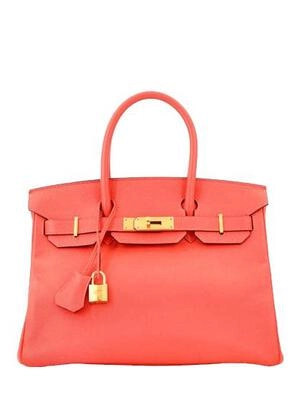 Hermès Birkin Handbag Epsom With Gold Hardware 30 - Red