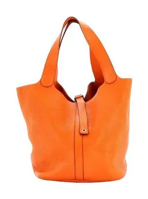 Hermès Picotin Lock Bag Clemence Gm Orange