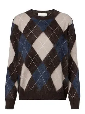 LISA YANG Margy Argyle Cashmere Sweater - Multicoloured