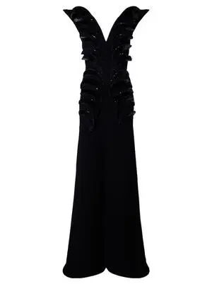 Maticevski Spearhead Embellished Gown - Black