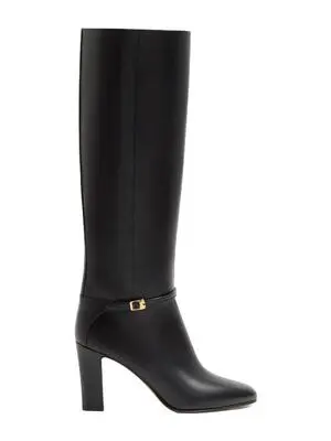 Valentino Garavani Pattie Calfskin Boots - Black
