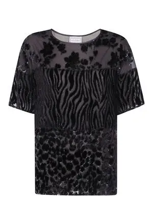 PIERRE-LOUIS MASCIA Patchwork T-shirt - Brown