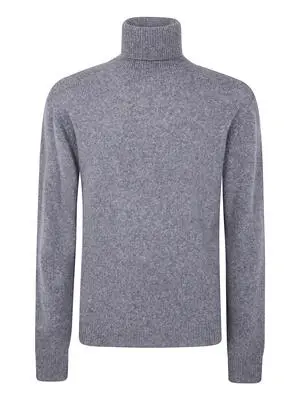 NUUR Long Sleeve Turtleneck Sweater - Gray