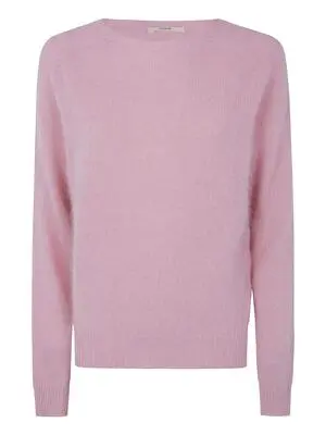 NUUR Alpaca Blend Boxy Sweater - Pink