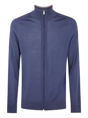 Paul Smith Zip-through Cardigan - Blue