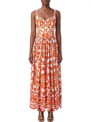 Dolce & Gabbana Printed Maxi Dress - Multicolor