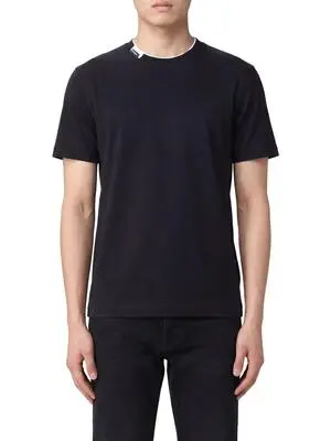 Dolce & Gabbana Contrast Logo And Trim Cotton T-shirt - Black