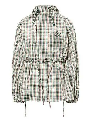 DAMSON MADDER Liu Check-pattern Woven Raincoat - Multi