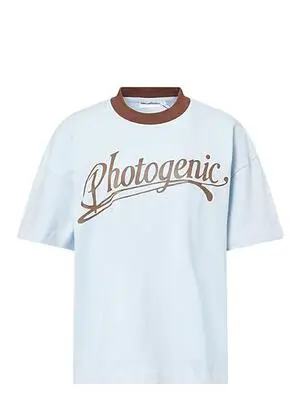SISTERS & SEEKERS Oversized Cotton T-shirt - Blue