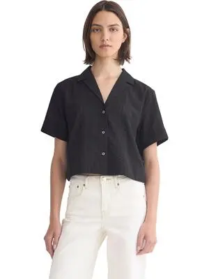 Everlane Cotton Gauze Resort Shirt - Black