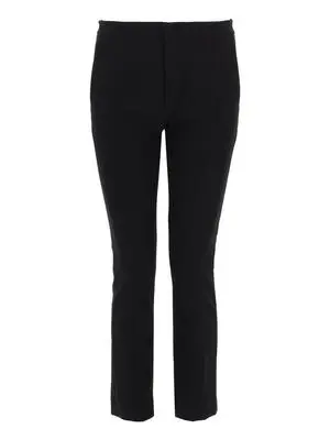 Vince Tailored Cotton Blend Trousers - Black