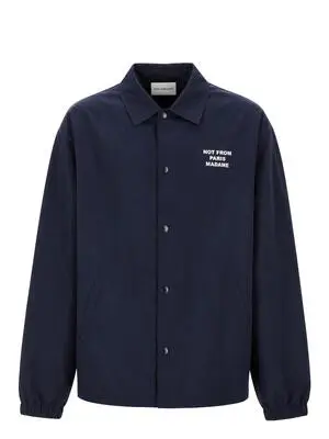 Drole De Monsieur Slogan" Jacket - Blue