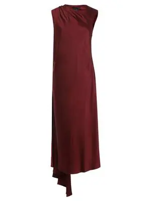 Max Mara Silk Midi Dress - Red