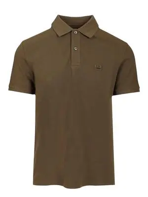 C.P. COMPANY C. P. Company Men's Short Sleeve Polo Shirt Brown