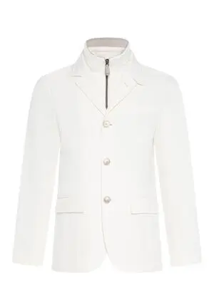 Herno Silk-cashmere Formal Blazer - Chantilly